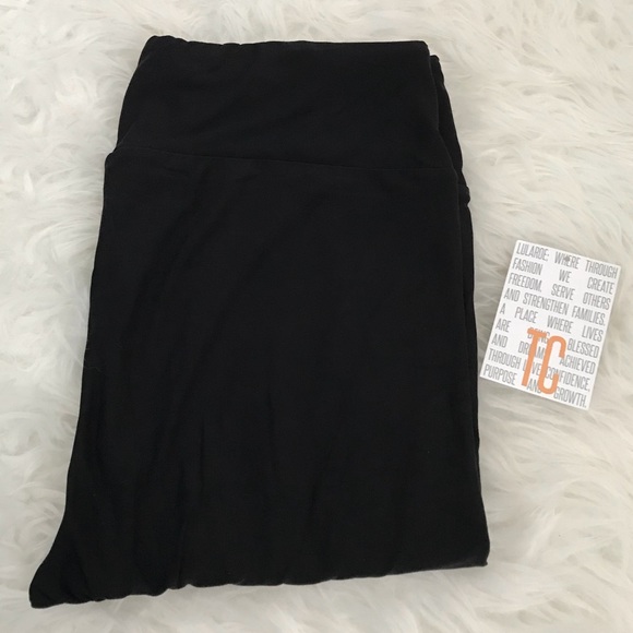 LuLaRoe | Pants & Jumpsuits | New Lularoe Buttery Soft Tc Solid Black ...
